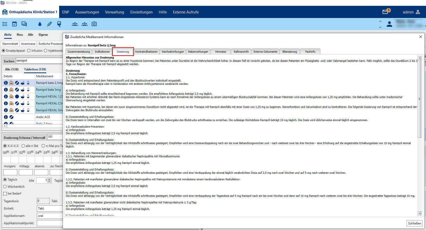 Modul Medikation RECOM-GRIPS - Thieme RECOM GmbH